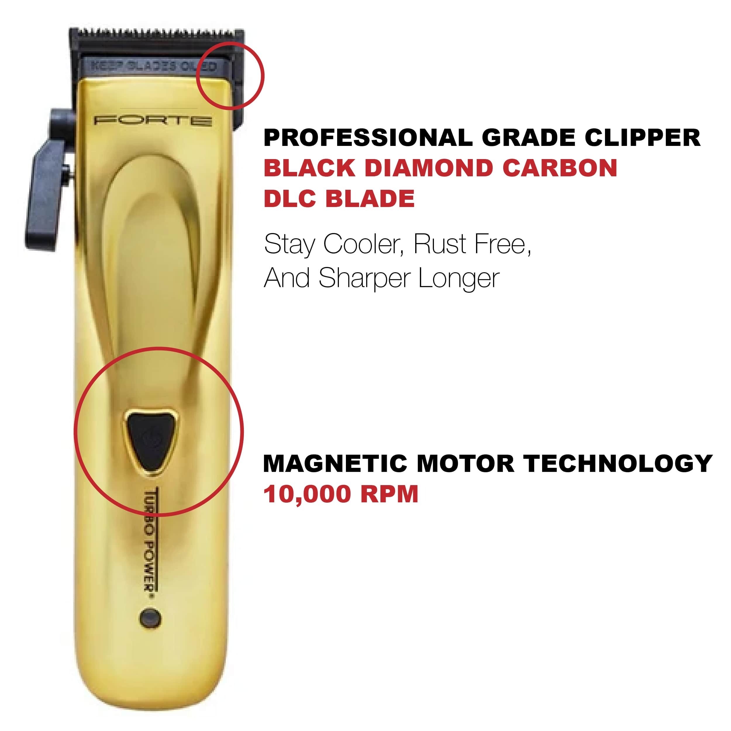 Turbo Forte Professional Hair Clipper– Turbo Power Hair Dryer